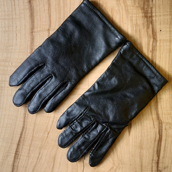 U.S. Army | Accessories | Sheepskin Black Leather Gloves | Poshmark